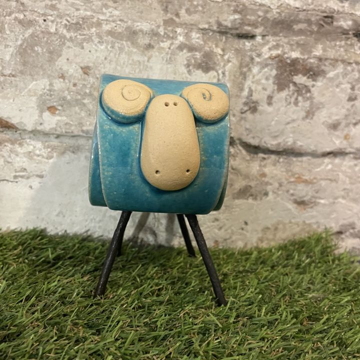 Ceramic Blue Ram Ornament – The Nook Tenby